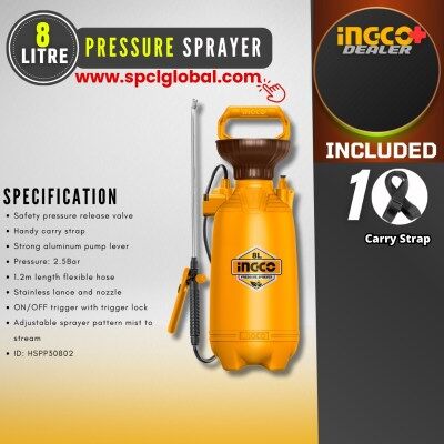 8 LITRE PRESSURE SPRAYER - SPCL GLOBAL